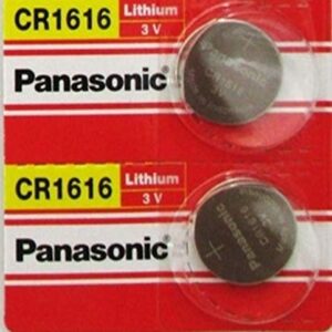 Panasonic CR1616 3V Coin Cell Lithium Battery, Retail Pack of 2