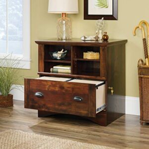 Sauder Viabella Storage Cabinet, Curado Cherry Finish & Harbor View Lateral File, Curado Cherry Finish