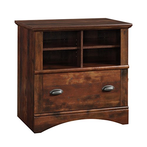 Sauder Viabella Storage Cabinet, Curado Cherry Finish & Harbor View Lateral File, Curado Cherry Finish