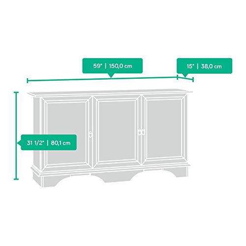 Sauder Viabella Storage Cabinet, Curado Cherry Finish & Harbor View Lateral File, Curado Cherry Finish