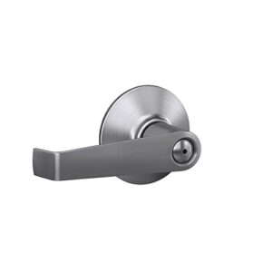 schlage f40 ela 626 elan door lever, bed & bath privacy lock, satin chrome