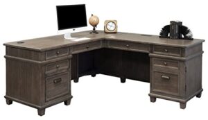 martin furniture desk and return, weathered dove