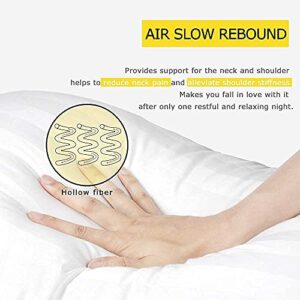 COZSINOOR Bed Pillows for Sleeping Hotel Quality Luxury Down Alternative Plush Pillow - Cooling Breathable Soft Premium Microfiber Cover for Side Back and Stomach Sleepers