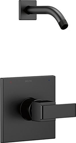 Delta Faucet Ara 14 Series Single-Function Shower Trim Kit, Matte Black T14267-BLLHD (Valve and Shower Head Not Included)