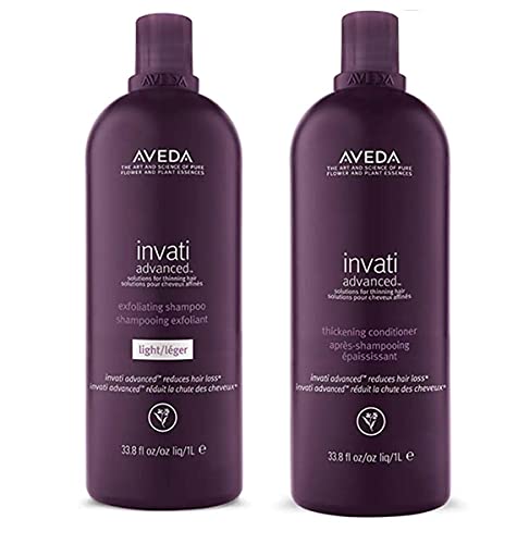 Aveda Invati Advanced Light Exfoliating Shampoo and Thickening Conditioner 33.8 oz