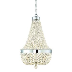 home decorators collection chrome crystal chandelier 6 light