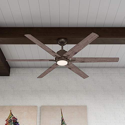 Home Decorators Collection YG493B-EB Kensgrove 64" LED Espresso Bronze Ceiling Fan with Remote Control