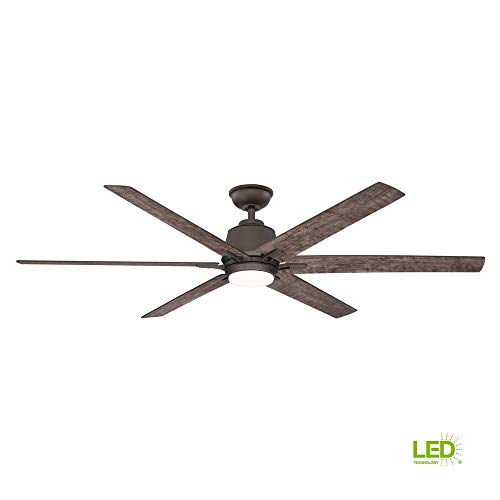 Home Decorators Collection YG493B-EB Kensgrove 64" LED Espresso Bronze Ceiling Fan with Remote Control