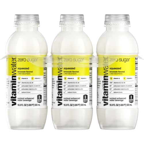 vitaminwater zero Squeezed, 16.9 fl oz (pack of 6)