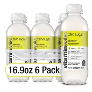 vitaminwater zero Squeezed, 16.9 fl oz (pack of 6)