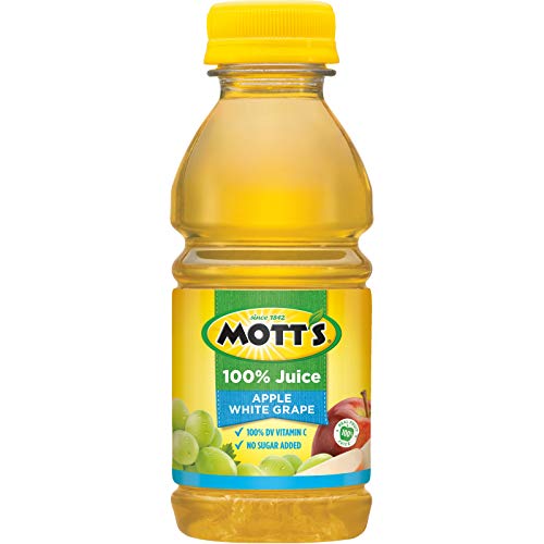 Mott's Apple White Grape 100% Juice, 8 Fluid Ounce Bottle, 6 Count