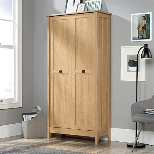 Sauder August Hill Storage Cabinet, L: 35.28" x H: 15.51" x W: 71.85", Dover Oak Finish