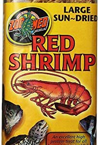 Zoo Med Large Sun-Dried Red Shrimp 5 oz - Pack of 4