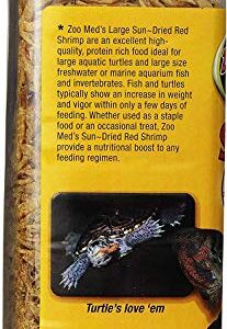 Zoo Med Large Sun-Dried Red Shrimp 5 oz - Pack of 4