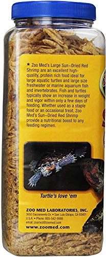 Zoo Med Large Sun-Dried Red Shrimp 5 oz - Pack of 4