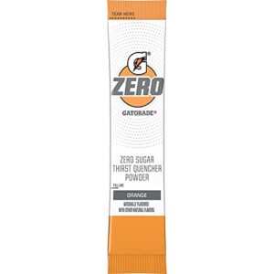 The Gatorade Gatorade G Zero, Sugar Free Powder Sticks, 0.10oz Packets (Mixes with 20 ounces of Water) 10 Pack (Orange), 20 Fl Oz (Pack of 10)