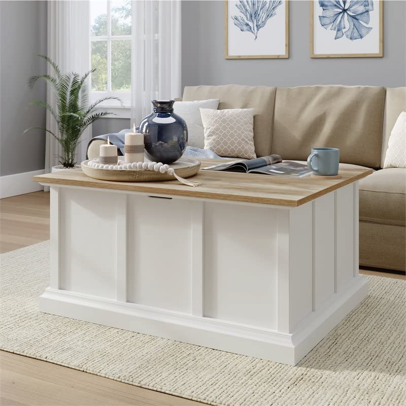 Sauder Cottage Road Coffee Table, White Finish