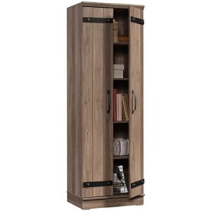 Sauder HomePlus 2-Door Farmhouse Storage Cabinet Salt Oak, Salt Oak Finish