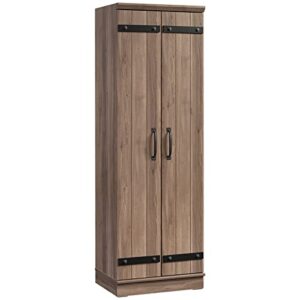 Sauder HomePlus 2-Door Farmhouse Storage Cabinet Salt Oak, Salt Oak Finish