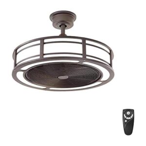 home decorators collection brette 23 in. led indoor/outdoor ceiling fan, (espresso bronze)