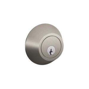 dexter by schlage jd62v619 double-cylinder deadbolt, satin nickel