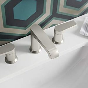 KOHLER 97093-4-BN Hint Widespread Faucet, Vibrant Brushed Nickel