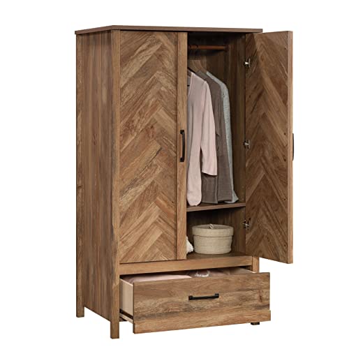 Sauder Cannery Bridge Armoire, L: 32.36" x W: 22.52" x H: 59.80", Sindoori Mango