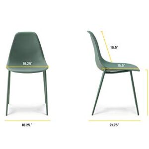 POLY & BARK Isla Chair, Set of 4, Pistachio Green