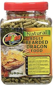 zoo med natural adult bearded dragon food 10 oz – pack of 4