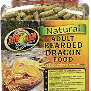 Zoo Med Natural Adult Bearded Dragon Food 10 oz - Pack of 4