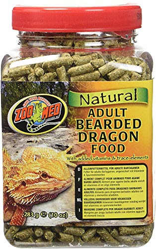 Zoo Med Natural Adult Bearded Dragon Food 10 oz - Pack of 4