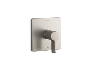 kohler ts23501-4-bn parallel rite-temp shower valve trim, brushed nickel