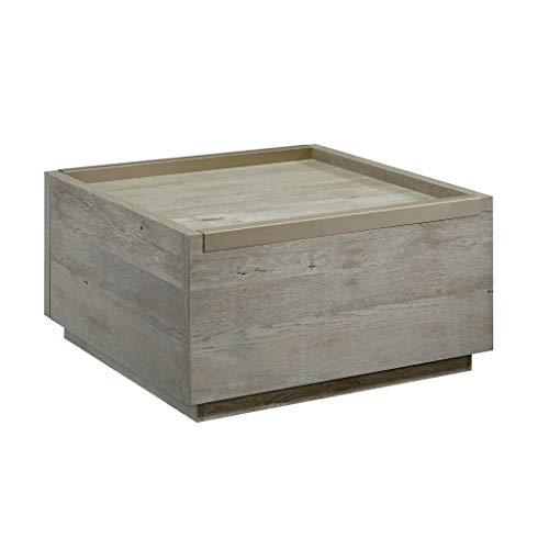 Sauder Manhattan Gate Coffee Table, L: 31.02" x W: 30.95" x H: 16.06", Mystic Oak finish