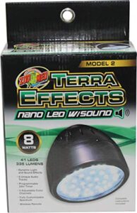 zoo med laboratories inc terra effects nano led w/sound nano 8w