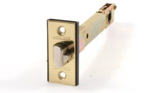 schlage 16-126 5 inch replacement deadlatch with 1 x 2 1/4 inch square corner fa, antique brass