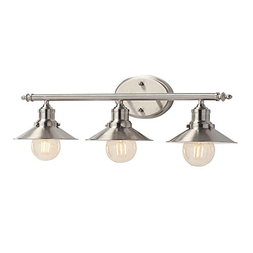 Home Decorators Collection 3-Light Brushed Nickel Retro Vanity Light