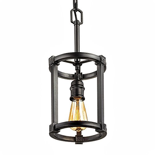 Home Decorators Collection HD-1260-I Romaro Row 1-Light Aged Bronze Pendant