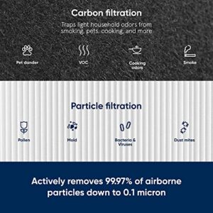 BLUEAIR Blue Pure 211+ Genuine Replacement Filter, Particle and Activated Carbon, Fits Blue Pure 211+ Air Purifier (Non-Auto)