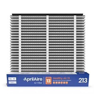 aprilaire 213 replacement filter for aprilaire whole house air purifiers – merv 13, healthy home allergy, 20x25x4 air filter (pack of 2)