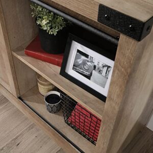 Sauder Bridge Acre TV Credenza with Sliding Doors, Lintel Oak Finish