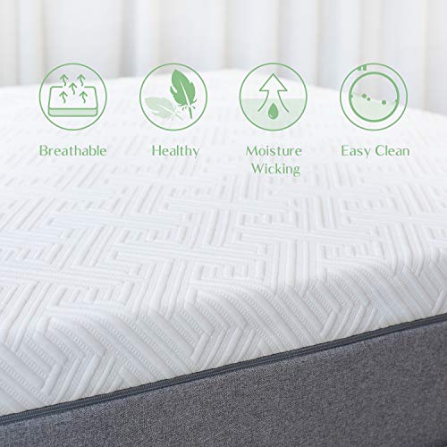 Novilla Full Size Mattress, 10 inch Full Gel Memory Foam Mattress for Cool Sleep & Pressure Relief, Medium Firm Mattress in a Box, Bliss (NV0M801-10-F)