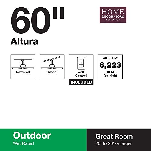 Home Decorators "Altura" 60" Outdoor Oil Rubbed Bronze Ceiling Fan