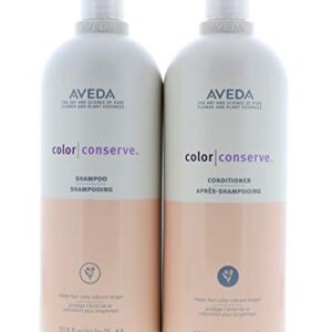 Aveda Color Conserve Shampoo and Conditioner 33.8oz Helps Protect Hair Color and Prevents Fading