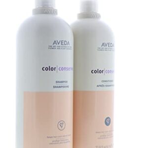 Aveda Color Conserve Shampoo and Conditioner 33.8oz Helps Protect Hair Color and Prevents Fading