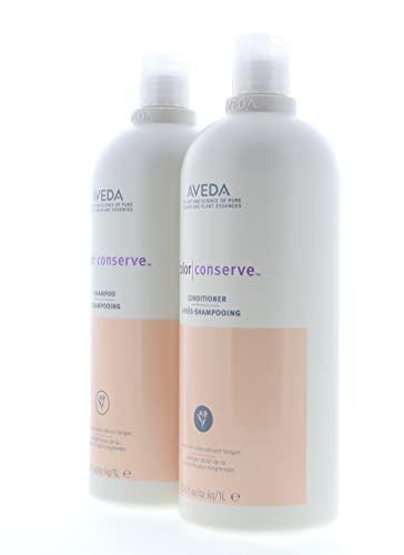 Aveda Color Conserve Shampoo and Conditioner 33.8oz Helps Protect Hair Color and Prevents Fading