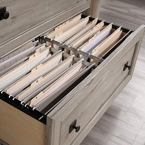 Sauder Palladia Lateral File, L: 36.81" x W: 22.01" x H: 29.61", Split Oak finish