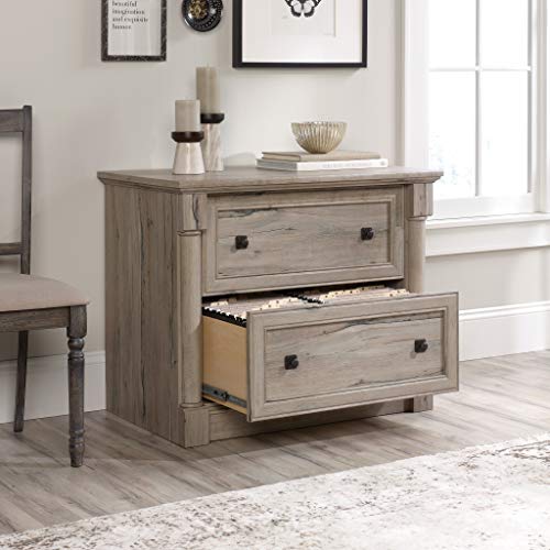 Sauder Palladia Lateral File, L: 36.81" x W: 22.01" x H: 29.61", Split Oak finish