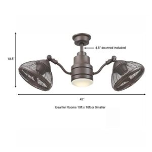 Home Decorators Collection AM348-EB Pendersen 42" Indoor/Outdoor Bronze Ceiling Fan