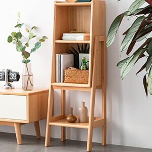 Wooden Bookshelf Book Storage Rack Floor Bookshelf Multi-Layer Article Storage Rack Simple Storage Rack Suitable for Home Office use