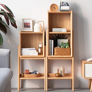 Wooden Bookshelf Book Storage Rack Floor Bookshelf Multi-Layer Article Storage Rack Simple Storage Rack Suitable for Home Office use